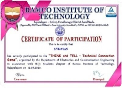 Ramco Institute of Technology North Venganallur Village, Rajapalayam ...